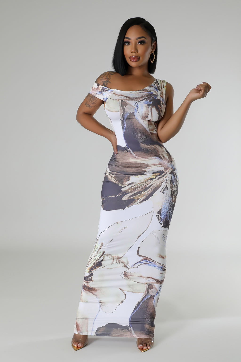 Marble Mosaic Dress – Gitiwholesale