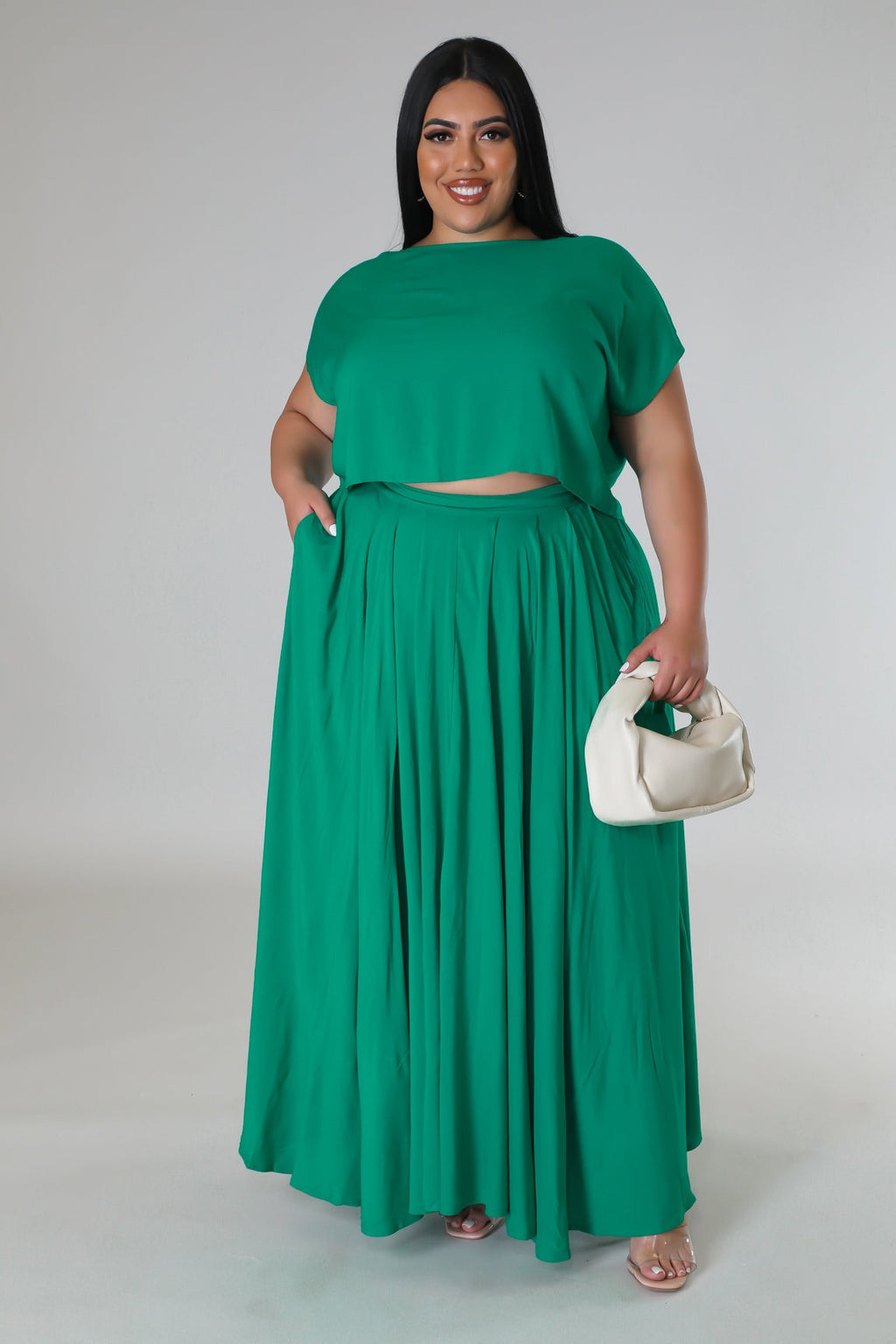 Emika Skirt Set Plus – Gitiwholesale